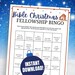 Bible Christmas Fellowship Bingo Game: Church Icebreaker (digital ...