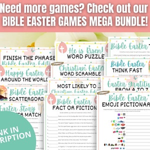 Bible Easter Word Scramble Game Religious Easter Printable - Etsy