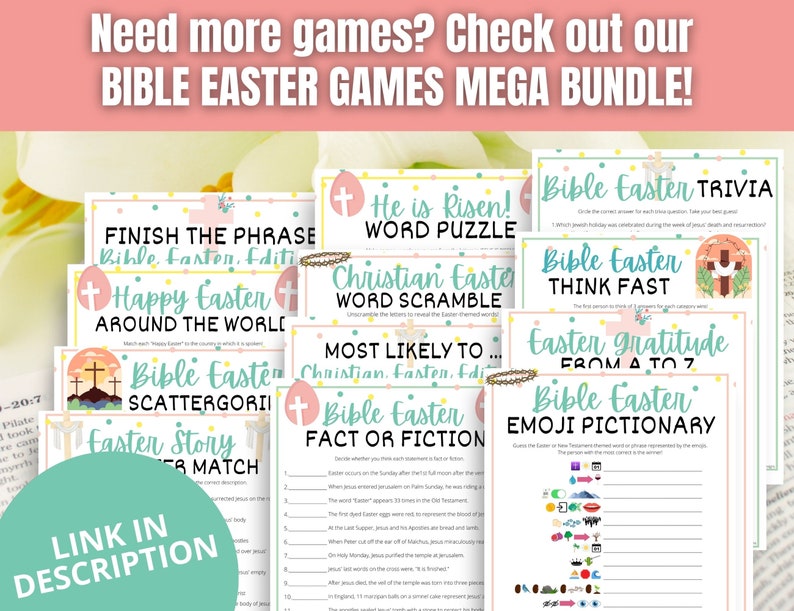 Bible Easter Word Scramble Game Religious Easter Printable - Etsy