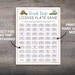 License Plate Game: Road Trip Scavenger Hunt (printable PDF) - Etsy