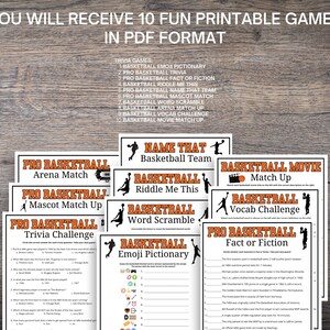 Basketball Trivia Games MEGA Bundle: Sports Trivia Night (digital ...
