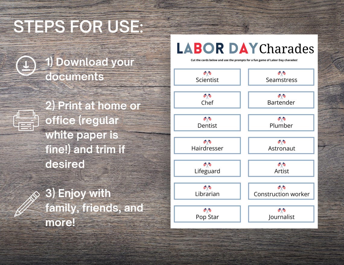 Labor Day Games Bundle: 45 Patriotic Party Activities and Icebreakers ...
