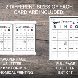 New Testament Bible Bingo Game: Church Group Activity (PDF Download) - Etsy
