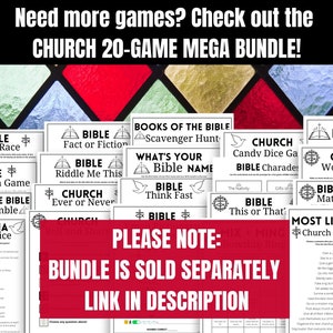 Bible Trivia Games BUNDLE, Bible Games for Youth Group, Women's ...