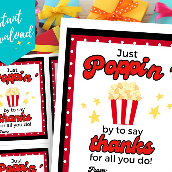 Teacher Appreciation Popcorn - Etsy