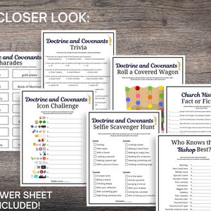 Doctrine and Covenants Games Bundle: LDS Seminary & Sunday School ...