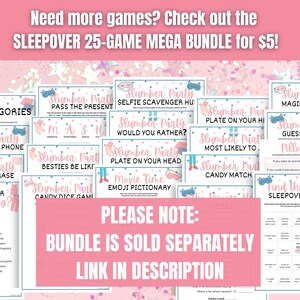 Sleepover Bag Game: Fun Slumber Party Activity (printable) - Etsy