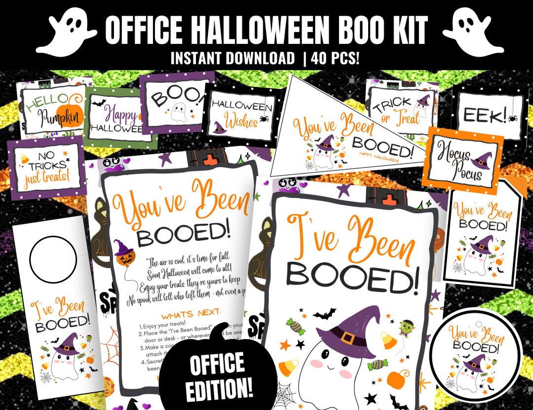 Office Youve Been Booed Kit, Coworker Youve Been Bood, I've Been Booed ...