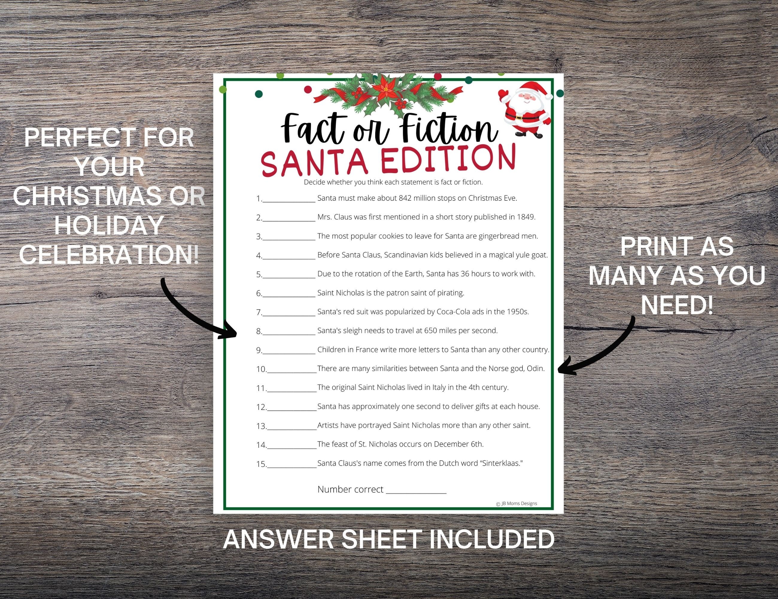 Christmas Trivia Games MEGA BUNDLE: Printable Holiday Quizzes for Teens ...