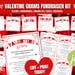Editable Valentine Grams Fundraising Kit: PTO PTA School or Sports ...