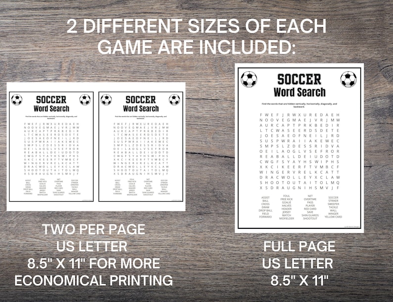 Soccer Party Games Bundle: 55 Printable Activities (PDF) - Etsy