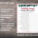Christmas Song Lyrics Game: Holiday Party Fun Activity (printable PDF ...
