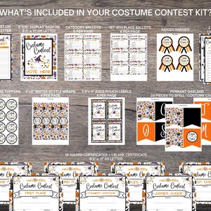 Editable Halloween Costume Contest Kit: Ballots, Awards and More ...