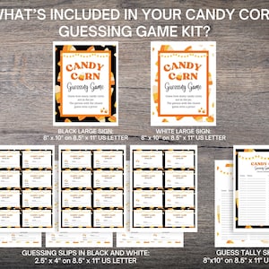 Halloween Candy Corn Guessing Game Kit (digital Download) - Etsy