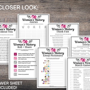 Women's History Month 20-game MEGA Bundle, International Women's Day ...