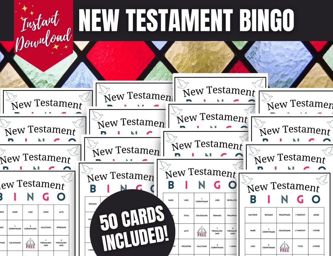 New Testament Bible Bingo Game: Church Group Activity (PDF Download) - Etsy