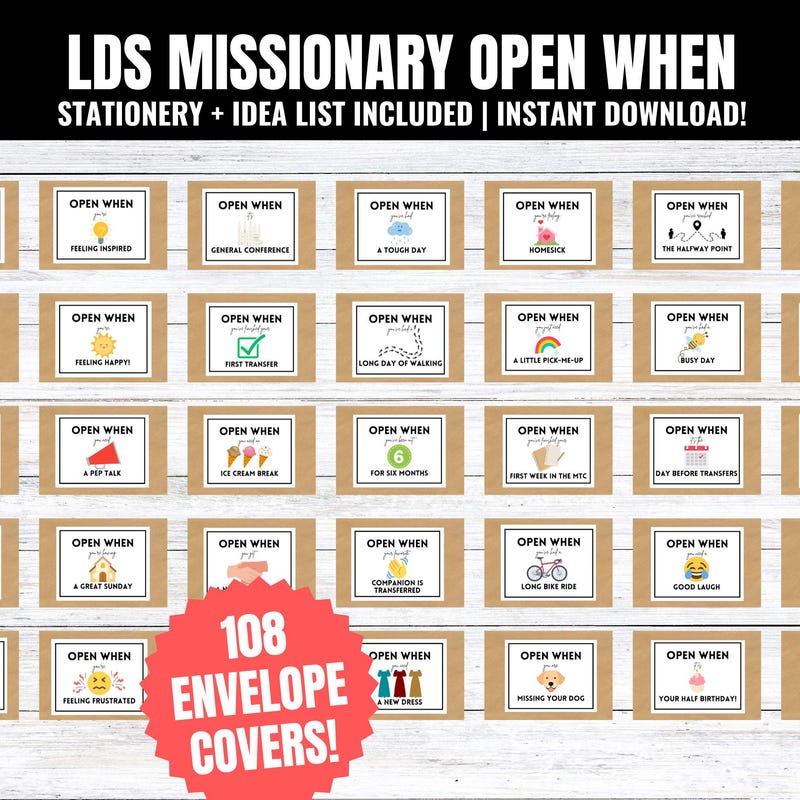 Envelopes for Missions - Etsy