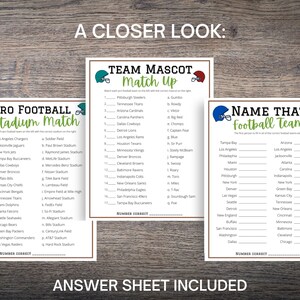 Football Party Games MEGA BUNDLE Football Sunday Super Bowl - Etsy