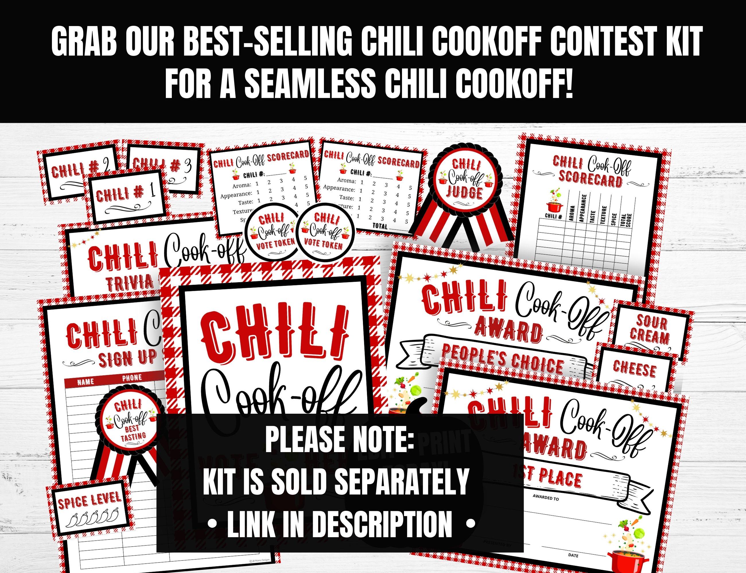 Editable Chili Cook-off Invitation: Contest Party Invite (digital) - Etsy