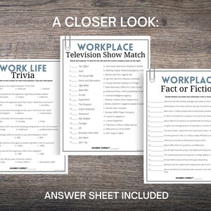 Office Party Trivia Game Bundle: Team Building Activities (digital ...