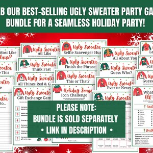 Ugly Sweater Party Potluck Sign-up Sheet (digital Download, Editable ...