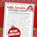 Ugly Sweater Left Right Game, Holiday Pass the Present Game, Fun Ugly ...