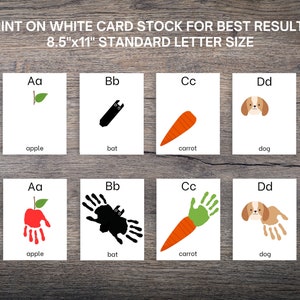Alphabet Handprint Art Craft: A-Z Printable Book (digital Download) - Etsy