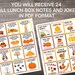 Fall Lunch Box Notes and Jokes for Kids, Autumn Lunch Notes, Mirror ...