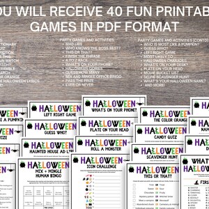 Halloween Office Party Games MEGA Bundle: 40 Games, Activities and ...