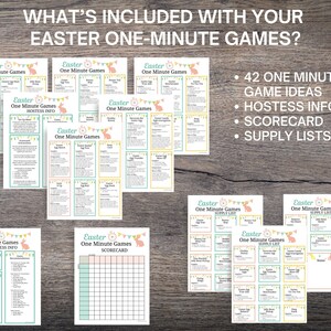 Easter One Minute Games Bundle, Easter Minute to Win Games, Fun Easter ...