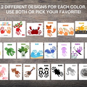 My Colors Handprint Craft Book: Preschool Art Templates (digital ...