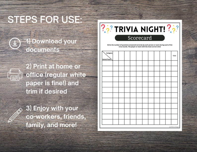 Printable Trivia Games MEGA Bundle: 16 Categories for Pub Trivia Night ...