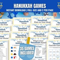 INSTANT DOWNLOAD Hanukkah Word Scramble Game Printable - Hanukkah Game ...