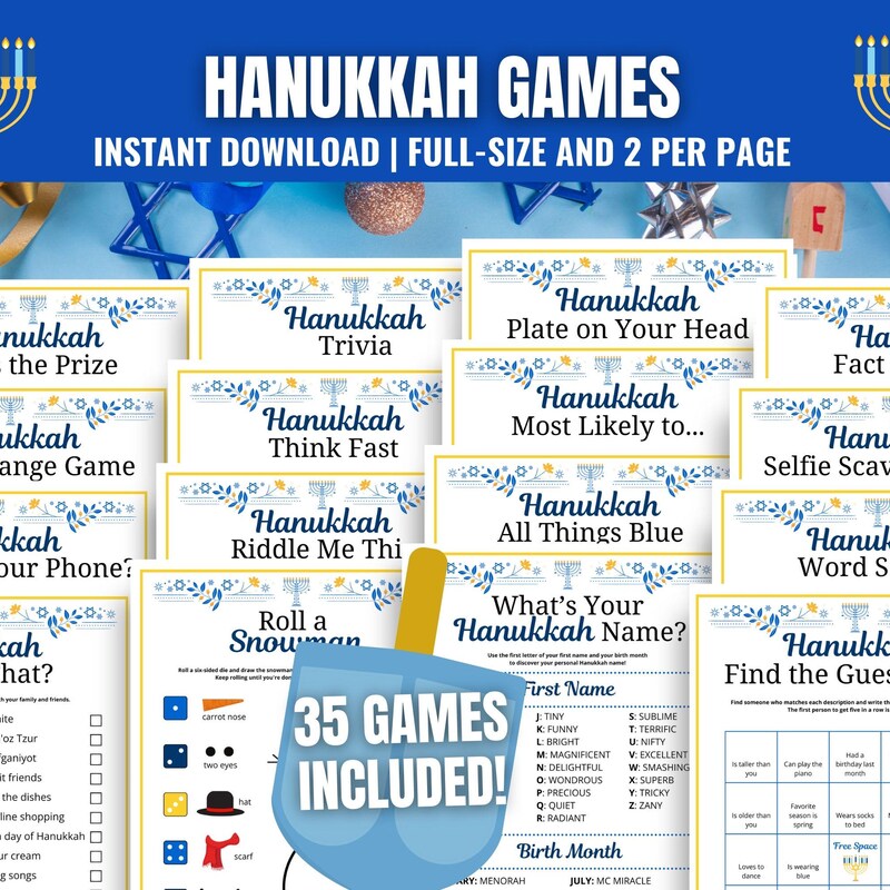 Chanukah Craft for Adult Party - Etsy