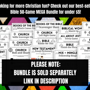 Bible Trivia Games Bundle: Christian Game Night (digital Download) - Etsy