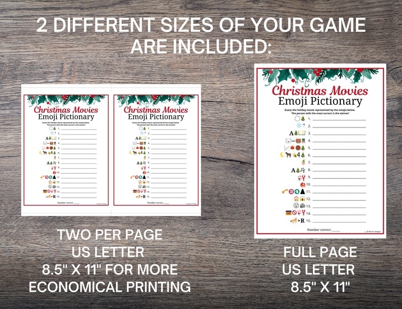 Christmas Movies Emoji Pictionary Game: Holiday Party Quiz (digital ...