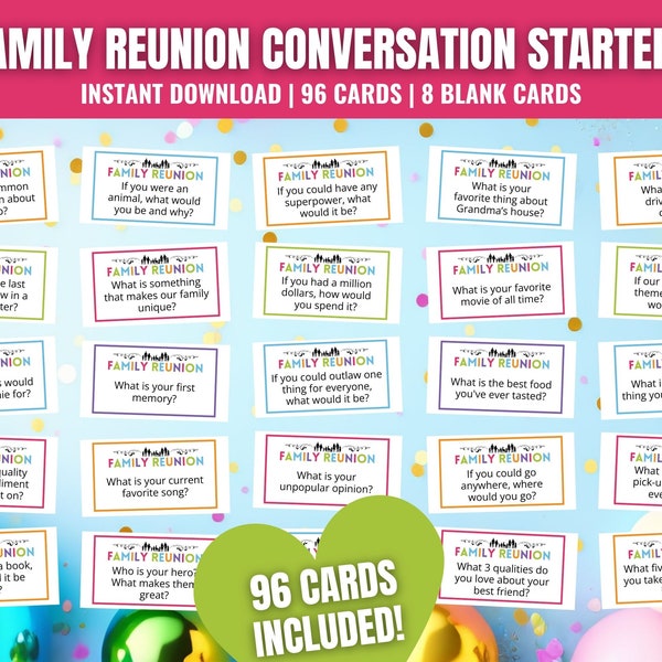 Family Reunion Trivia Game, Printable Family Reunion Trivia Game ...