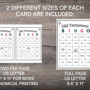 Old Testament Bible Bingo Game: Church Group Activity (PDF) - Etsy
