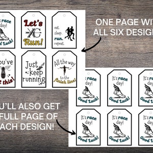 Cross Country Treat Tags: Race Day Goodie Bag Designs (PDF) - Etsy