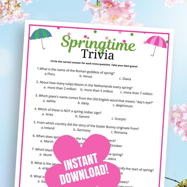 Spring Printable - Etsy