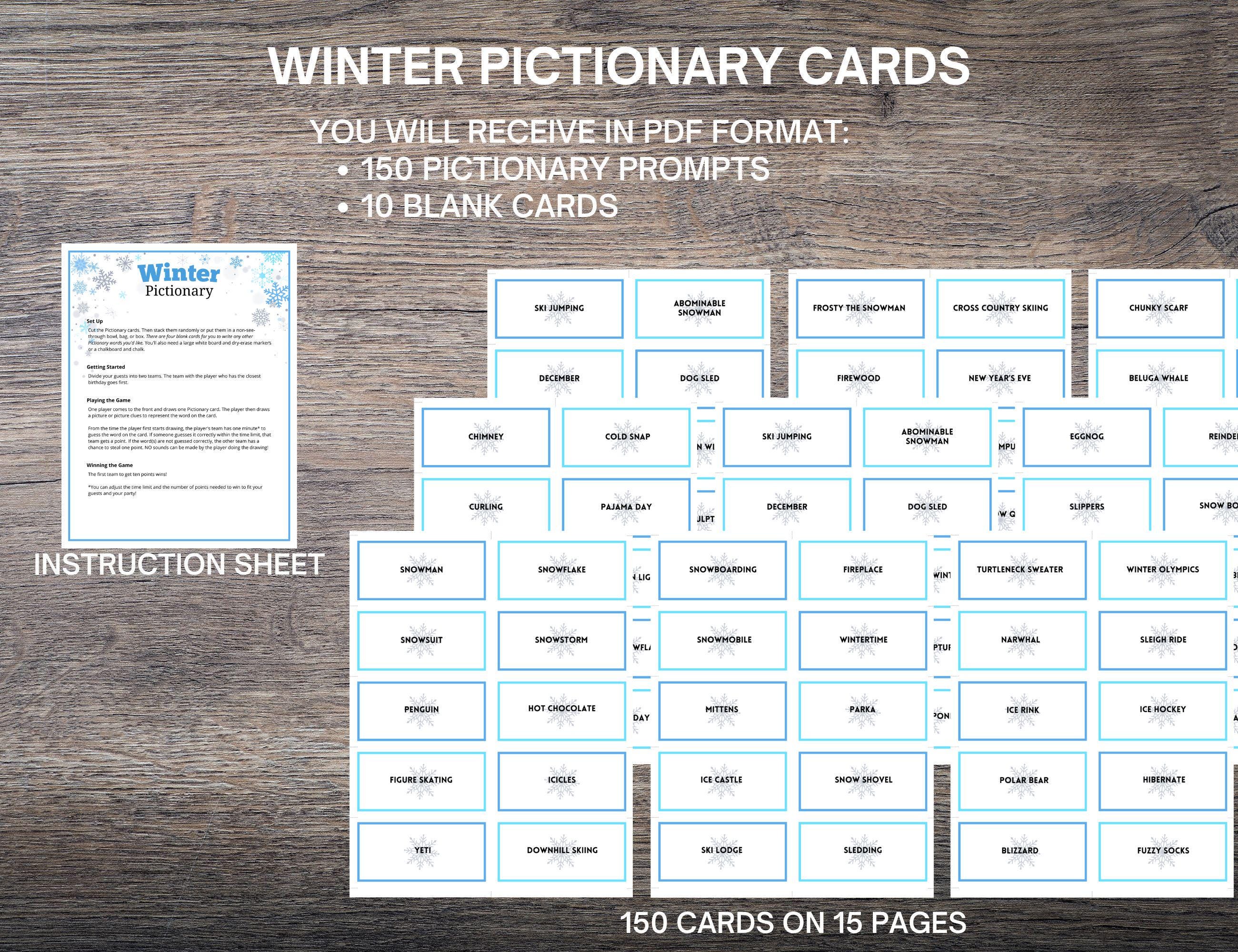 Winter Games SUPER Bundle: Party Bundle, Pictionary, 5-second Game and ...