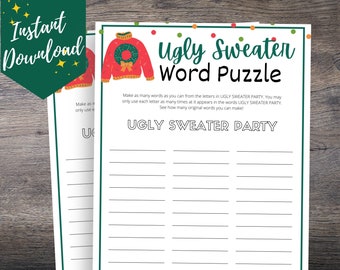 Ugly Sweater Puzzle - Etsy