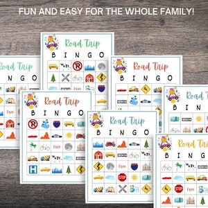 Road Trip Bingo, Fun Road Trip Activity for Kids of All Ages, Travel ...