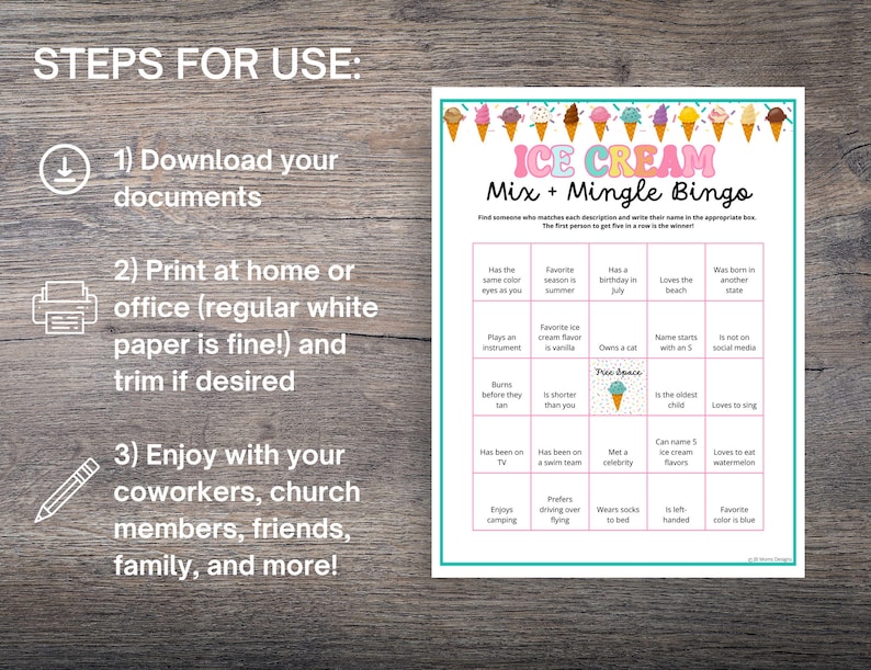 Ice Cream Games MEGA BUNDLE: 45 Printable Summer Party Activities ...