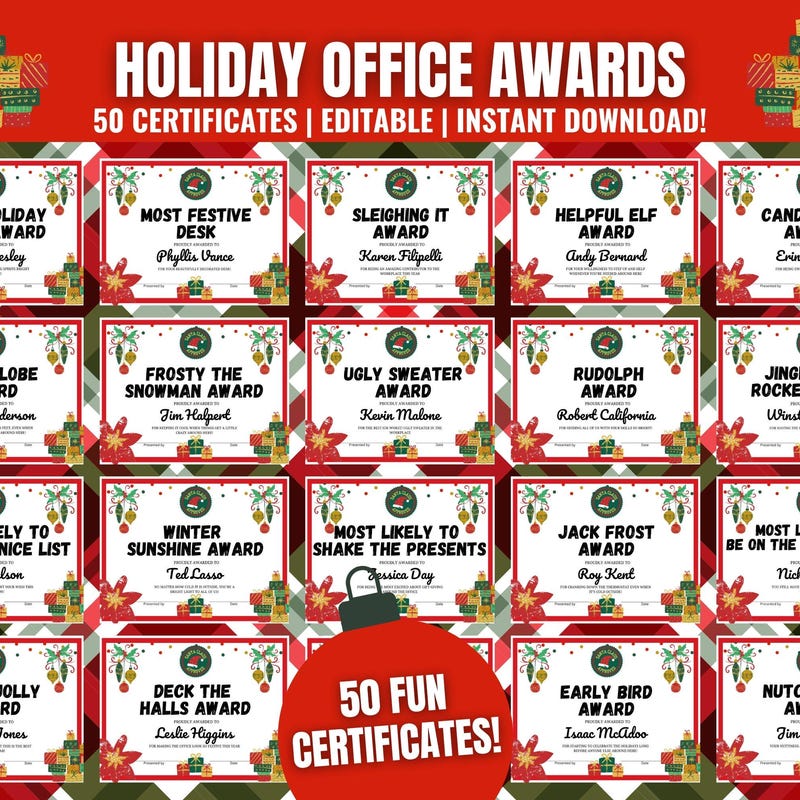 Funny Christmas Award - Etsy UK