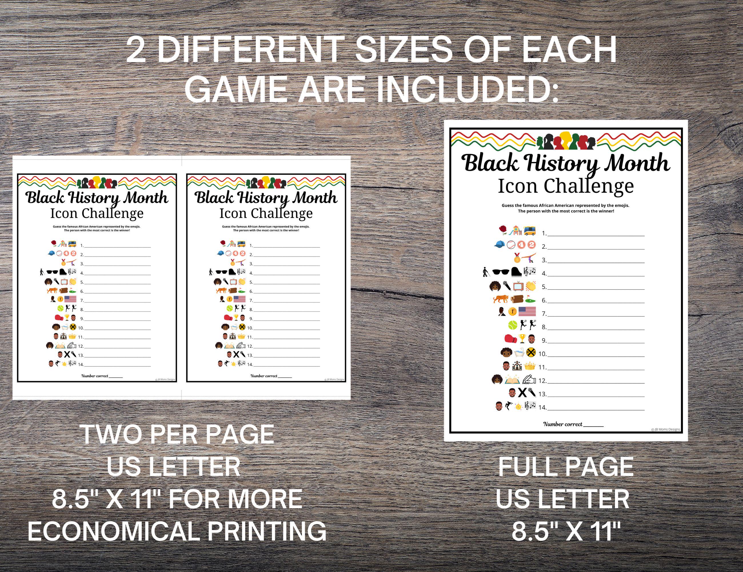 Black History Month Games MEGA Bundle: Trivia, Party Games and ...