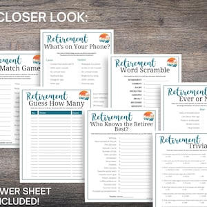Retirement Party Games MEGA Bundle: 25 Fun Activities and Icebreakers ...