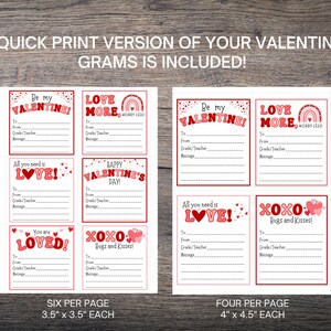 Editable Valentine Grams Fundraising Kit: PTO PTA School or Sports ...