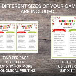 Christmas Naughty or Nice Game, Christmas Party Game, Holiday Party ...