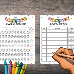 Printable Summer Reading Tracker for Kids, Summer Reading Log ...